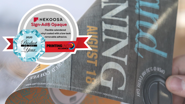 Vinyl Two Way Window Signage | Sign-Ad Opaque | Nekoosa